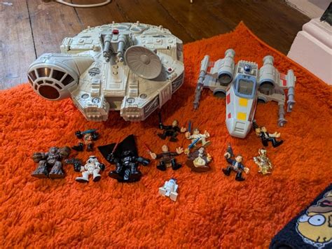 Playskool Star Wars Galactic Heroes Millennium Falcon X Wing Figures