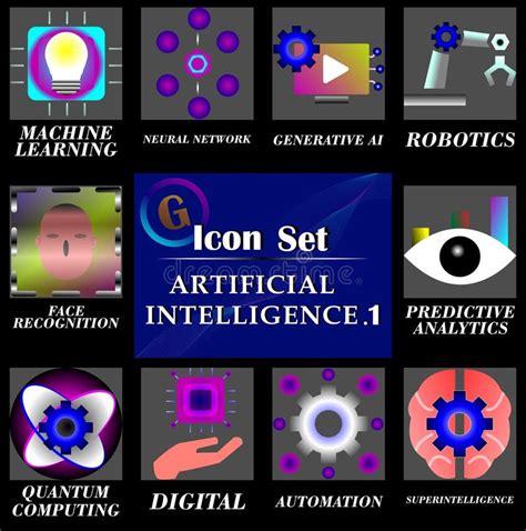 Icon Artificial Intelligence Gradient 1 Stock Vector Illustration Of Computer Data 352867366