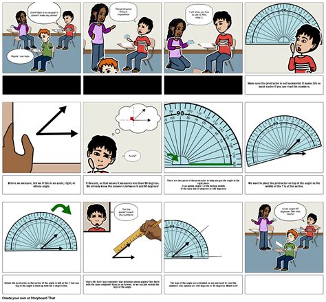 How To Use A Protractor Storyboard Od Strane Anna Warfield