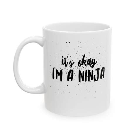 Funny Ninja Mug Ninja Coffee Cup Martial Arts Lover T Ninja Humor