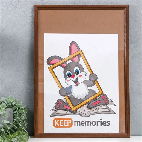 Фоторамка дерево 35х50 см, мокко (пластиковый экран) | AliExpress