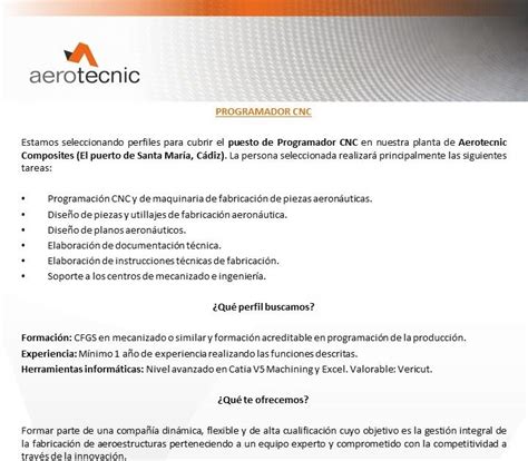 Empleo Y FormaciÓn Provincia De CÁdiz Oferta De Empleo Programadora