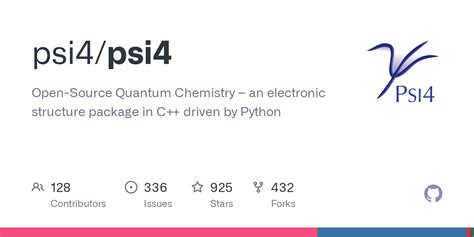 Github Psi4 Psi4 Open Source Quantum Chemistry An Electronic Structure Package In C