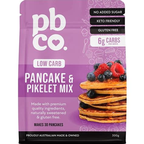 Pbco Pancake And Pikelet Mix Low Carb 300g Big W