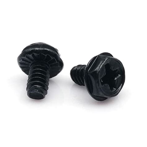 6 32 Hex Toothed Screws For Computer Case Chasis Power Supply Psu Hard