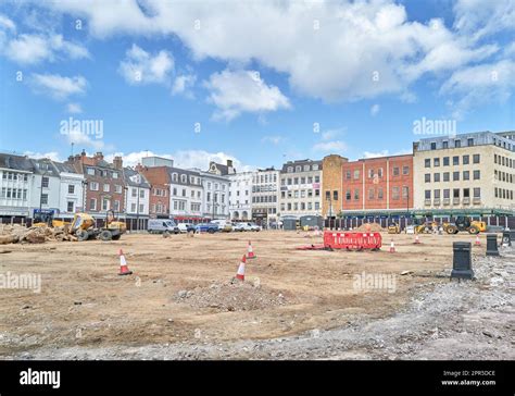 Early Stages Of Redevelopment At The Market Square In The Centre Of