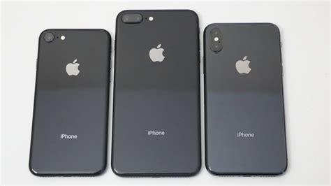 Iphone 8 Vs Iphone 8 Plus Vs Iphone X Youtube