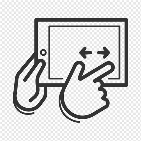 휴대용 탐색 제어 가제트 태블릿 터치스크린 제스처 휴대용 장치 및 손 제스처 아이콘 Png Pngwing