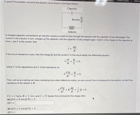 Solved Point This Problem Concerns The Electric Circuit Chegg
