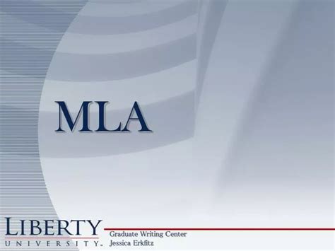 PPT MLA PowerPoint Presentation Free Download ID 1150382