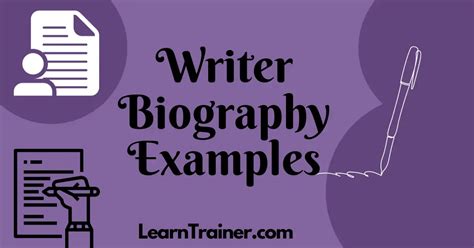 Writer Biography Examples