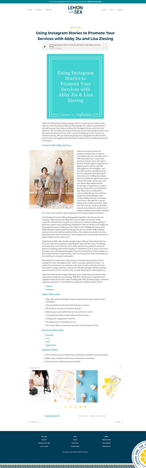 The Importance Of Custom Css In Squarespace Design Lemon And The Sea