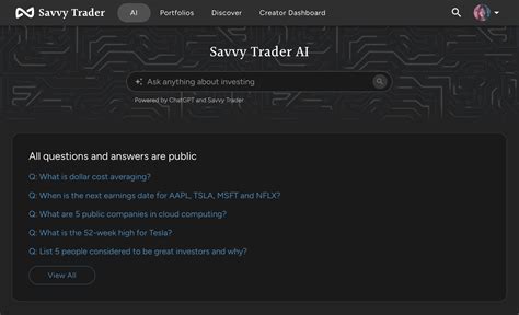 ChatGPT For Investors Introducing SavvyTrader AI Your AI Powered