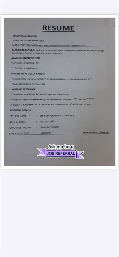 Shiv Shankar Kushwaha On Linkedin Dear Friends One Of My Friend Searching A Job Post Of Lab