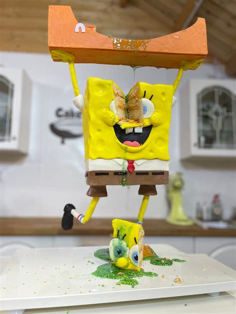 Exploding Spongebob Cake 😱 Exploding Spongebob Cake 😱 By Cake Anything With Lara Mason