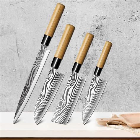 일본 스시 나이프 요리 칼 가정용 주방 칼 스테인레스 스틸 고기 식칼 요리사 칼 슬라이싱 나이프 Aliexpress