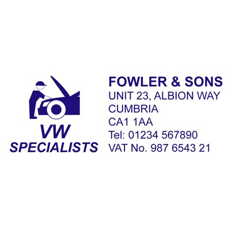 Vw Service Book Stamp Stamps Direct Ltd