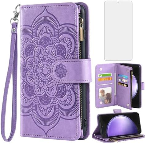 Asuwish Tui De T L Phone Pour Samsung Galaxy S S G Tui Portefeuille Avec Protecteur D