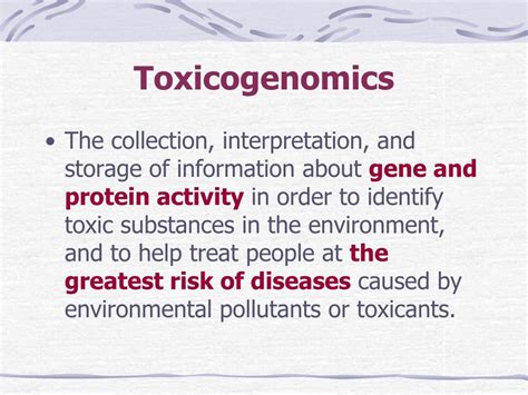 Ppt Toxicogenomics Powerpoint Presentation Free Download Id 635850