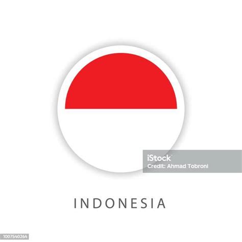 인도네시아 버튼 플래그 벡터 템플릿 디자인 일러스트 레이 터 0명에 대한 스톡 벡터 아트 및 기타 이미지 0명 기 디자인 Istock