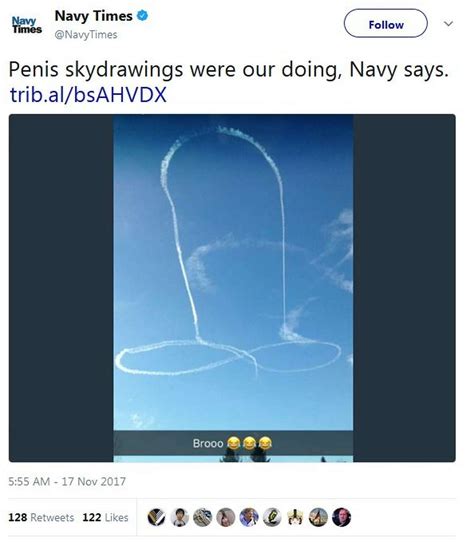 Navy Pilots Draw Penis In Sky Over Washington