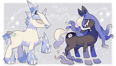 Spectrier And Glastrier Pokemon And 1 More Drawn By Akadako Danbooru