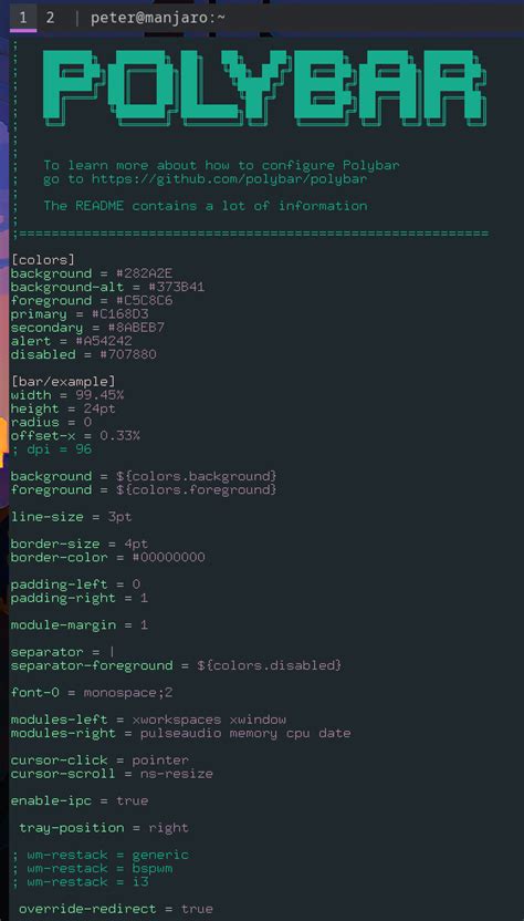 issue with polybar overlapping r polybar