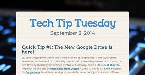 Tech Tip Tuesday Tips Tech Tuesday