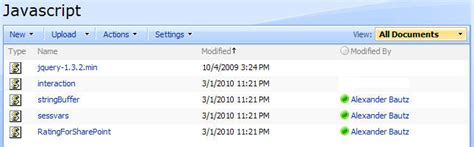 Ratings For Sharepoint Lists Sharepoint Javascripts