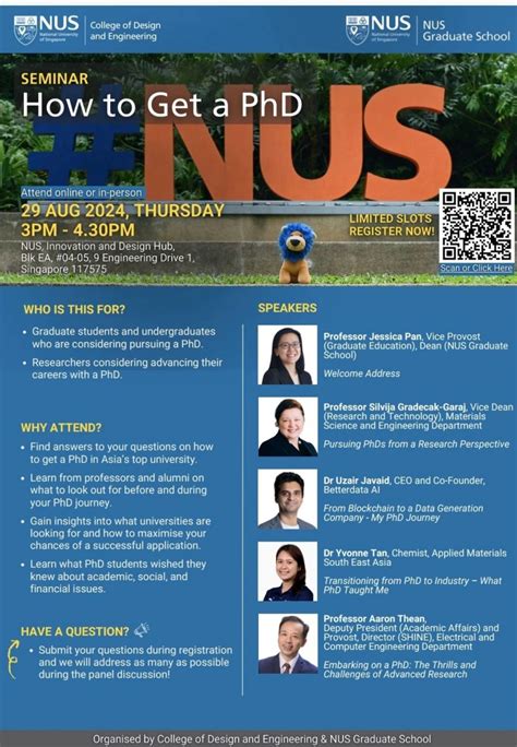 Dr Vishnu Vijay Kumar Iitm Nus On Linkedin For All Those Enthusiastic About Getting A Phd