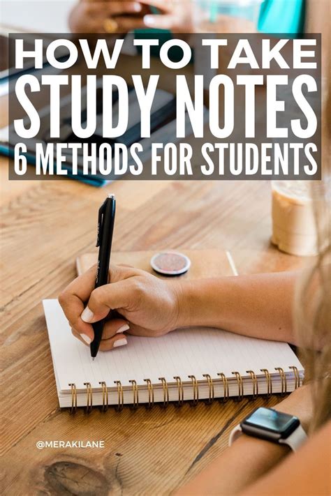 Study Notes Best Note Taking Methods For Babes In
