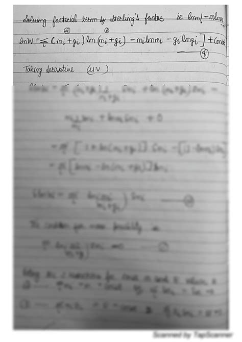 Solution Bose Einstein Statistics And Fermi Dirac Equation Msc
