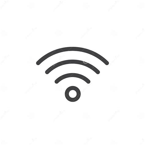 Wifi Icon Set Wi Fi Connection Vector Symbol Mobile Phone Internet
