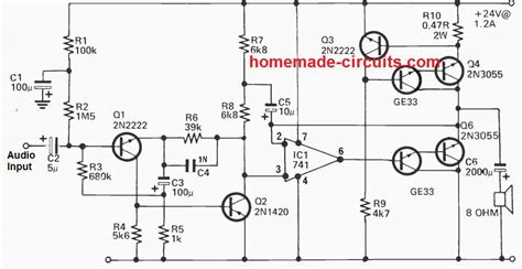20w Class A Amplifier Circuit Diagram Wiring Draw And Schematic