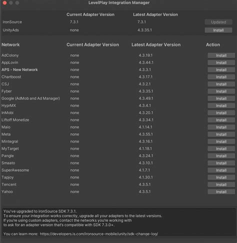 Unity Plugin Integration Draft Ironsource Knowledge Center