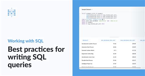 Sql Best Practices And Coding Standards