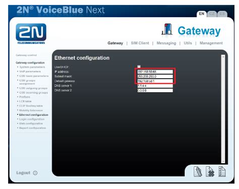 2n® Voiceblue Next Gsm Gateway How To Configure It With 2n Ip Intercoms Faq Telco Private