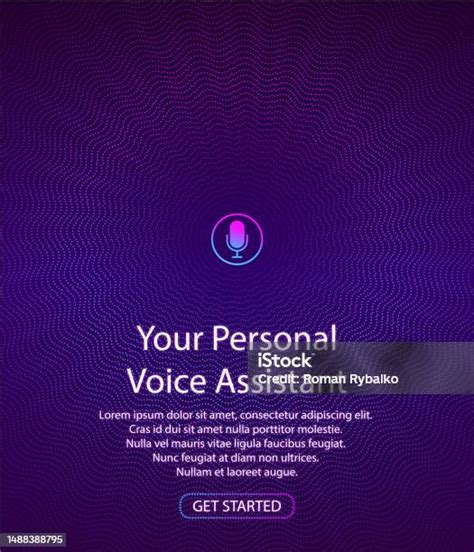 인공 지능 개념입니다 웹 사이트 또는 모바일 앱용 배너입니다 Ai 개인 음성 비서가 있는 랜딩 페이지 그림 Cpu에 대한 스톡
