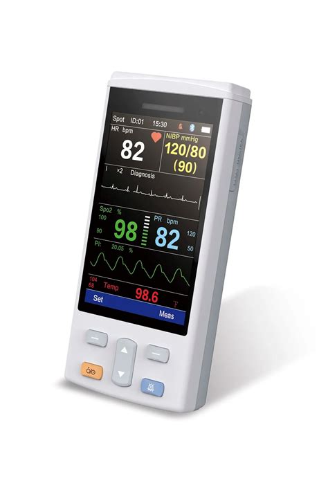 4inch Handheld Patient Monitor With Ecg Spo2 Nibp Temperature For Hospitals Clinics
