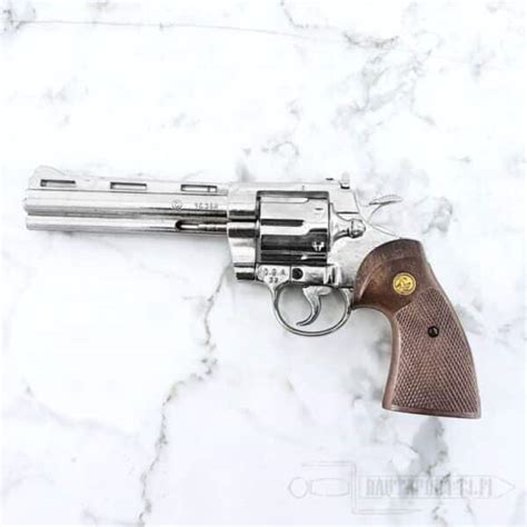 Nickel Plated Colt Python 357 Magnum Revolver With 6 Barrel Irongate Armory
