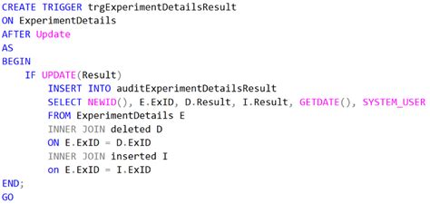 Create Trigger To Experimentdetails Table Download Scientific Diagram