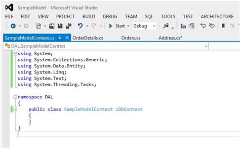 Code First Approach In Entity Framework