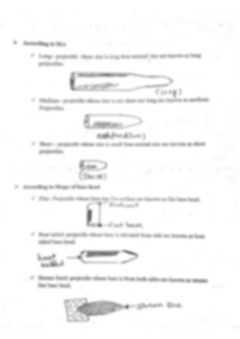 Solution Classification Of Bullets Or Classification Of Bullets