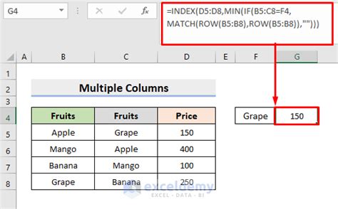 Example Of Vlookup With Multiple If Condition In Excel 9 Criteria