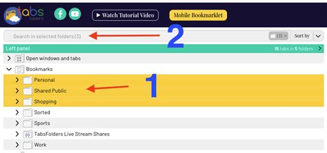 How To Search In Selected Subfolders TabsFolders Knowledge Base