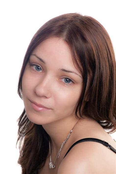 Muchacha Con Los Ojos Azules Imagen De Archivo Imagen De Color Retrato