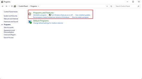 Uninstall The Program