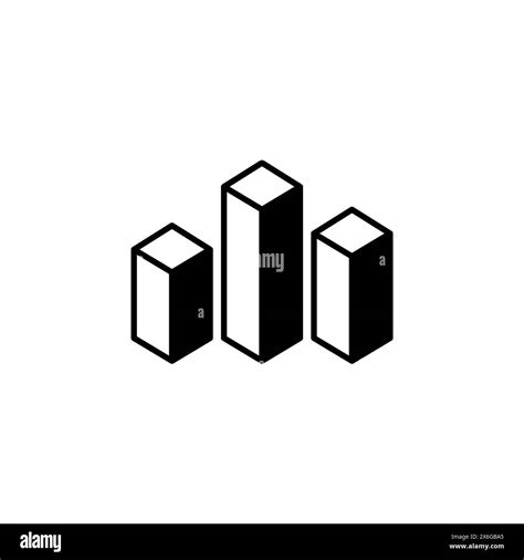 Profit Growth Business Columns Flat Vector Icon Simple Solid Symbol Isolated On White