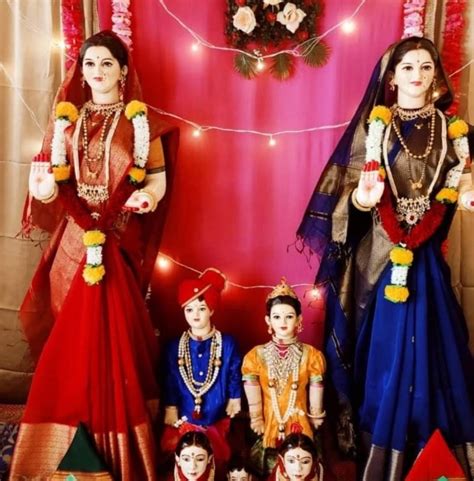 ज्येष्ठा गौरी पूजन 2023 मुहूर्त पूजा विधी Jyeshtha Gauri Avahana 2023