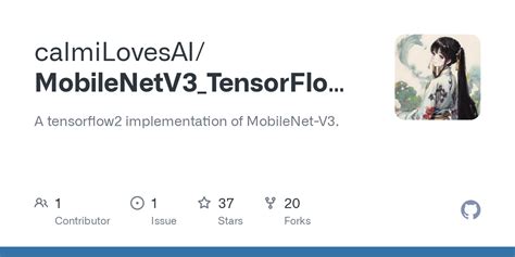 Github Calmilovesaimobilenetv3tensorflow2 A Tensorflow2 Implementation Of Mobilenet V3